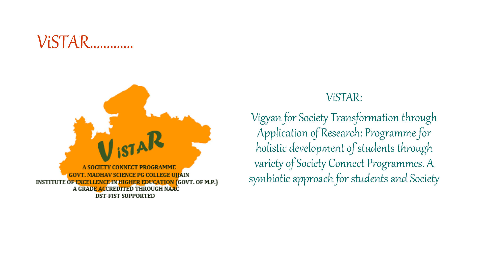 Flagship Programme – Govt. Madhav Science College Ujjain